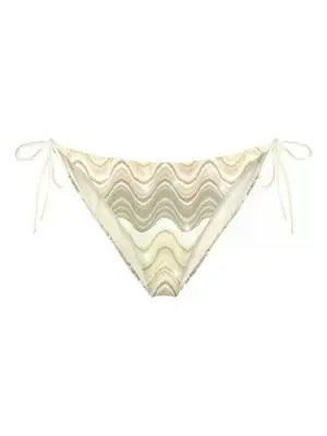 MC2 SAINT BARTH Wave-pattern Bikini Bottom - Neutrals