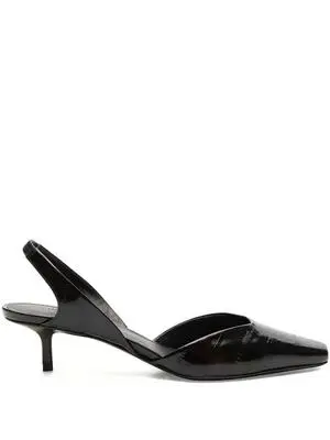 Loulou De Saison Hyde Eel-effect Slingback Pumps