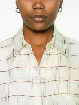 Vince Checked Pattern Shirt