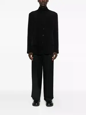 Yohji Yamamoto Three-button Patch-pocket Blazer