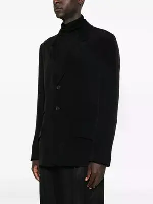 Yohji Yamamoto Three-button Patch-pocket Blazer
