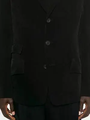 Yohji Yamamoto Three-button Patch-pocket Blazer