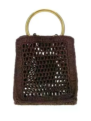 Chloé Raffia Circle-handle Tote