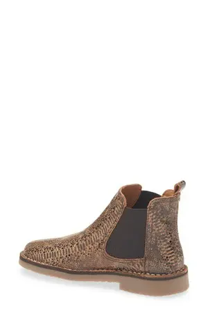 TONI PONS Snakeskin Embossed Chelsea Boot