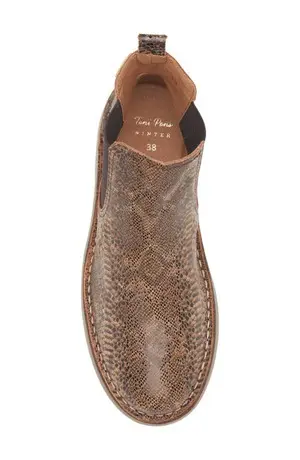 TONI PONS Snakeskin Embossed Chelsea Boot