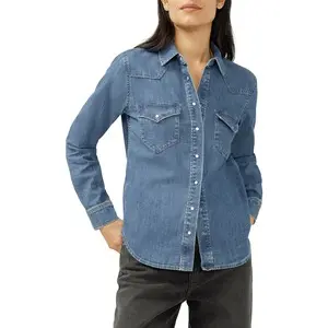 SILVER JEANS CO. Western Denim Shirt