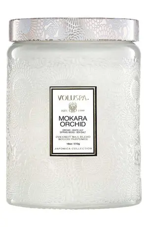 Voluspa Mokara Orchid Large Jar Candle - White