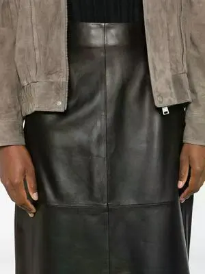 ARMA Leather A-line Skirt