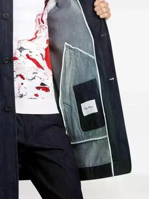 FERRAGAMO Denim Buttoned Coat