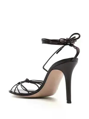 GIANVITO ROSSI 85mm Strappy Leather Sandals - Brown
