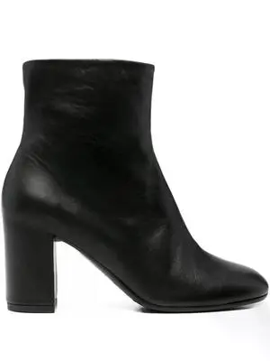 DEL CARLO 80mm Block-heel Leather Boots