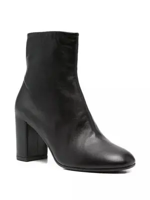 DEL CARLO 80mm Block-heel Leather Boots