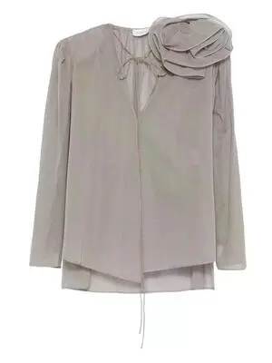 Magda Butrym Tie Detailed Blouses
