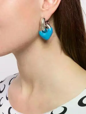 Sunnei Rubberized Hoop Earrings