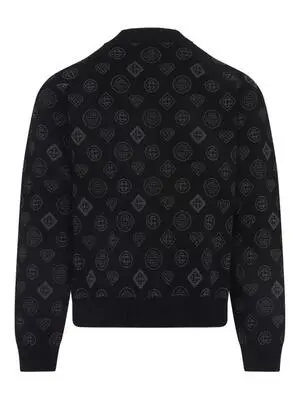 Casablanca Logo Pattern Zip-up Jacket