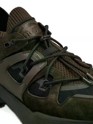 TOD'S Mesh-panelled Chunky Sneakers - Brown