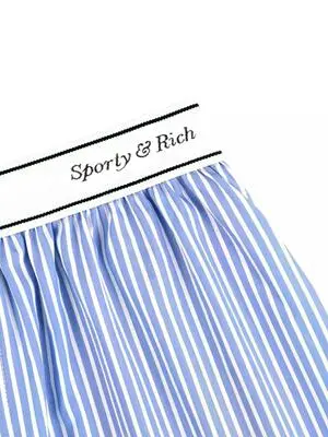 SPORTY & RICH Striped Boxer Shorts