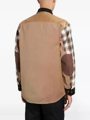 Junya Watanabe Checked Corduroy-paneled Overshirt