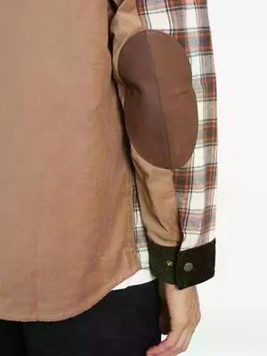 Junya Watanabe Checked Corduroy-paneled Overshirt