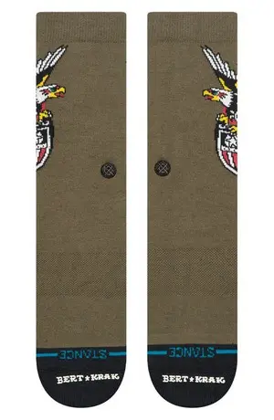 Stance Eagle Cotton Blend Crew Socks