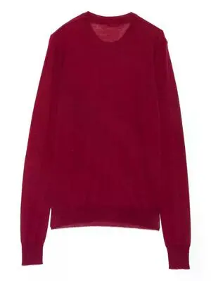 JOSEPH Round-neck Cashmere Sweater - Red