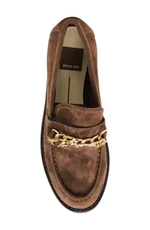 Dolce Vita Waylen Charm Loafer - Dark Brown Suede