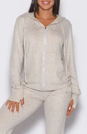 BOMBSHELL SPORTSWEAR Gym Crush Hoodie - Cozy Oat