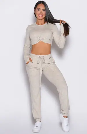 BOMBSHELL SPORTSWEAR Cuddle Up Joggers - Grey