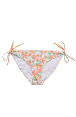 SNAPPER ROCK Sustainable Print Side Tie Bikini Bottom - Hawaiian Luau