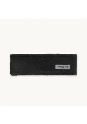 Turtle Fur Double-Layer Fleece Headband Black