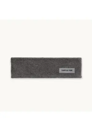 Turtle Fur Double-Layer Fleece Headband Charcoal