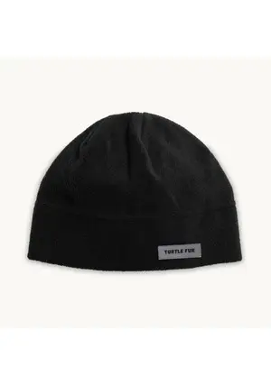 Turtle Fur Fleece Beanie - Black