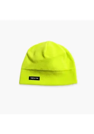 Turtle Fur Fleece Beanie - Bright Lime