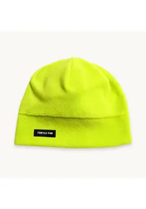 Turtle Fur Fleece Beanie - Bright Lime