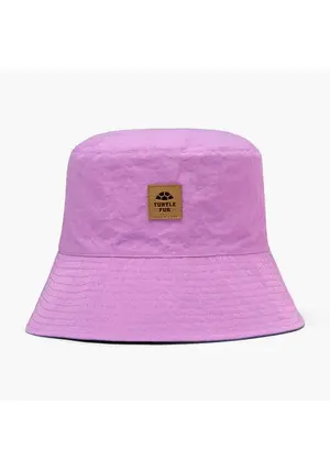 Turtle Fur Dune Reversible Bucket Hat - Lilac