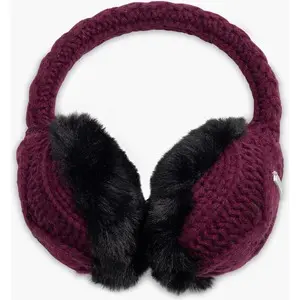 Turtle Fur Cable Knit Earmuffs Mulberry