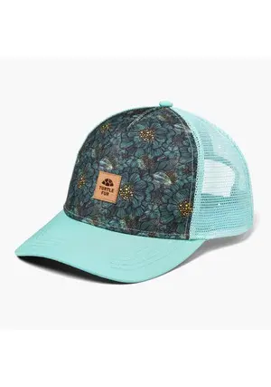 Turtle Fur Trail Blazer Trucker Hat - Caribbean Flower
