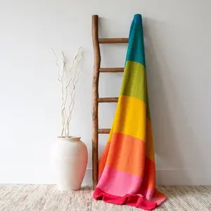 PINK LEMONADE Love Organic Cotton Throw Blanket