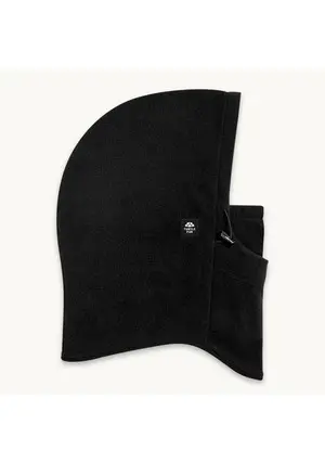 Turtle Fur Printed Overhood Balaclava - Black