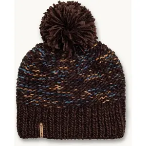 Turtle Fur Firefly Pom Beanie - Chocolate