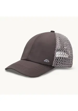 Turtle Fur Trekker Trucker Hat Gray