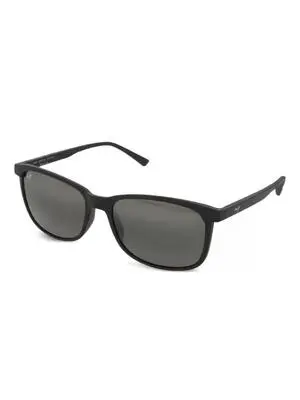 Maui Jim Hulili Rectangle Sunglasses - Black