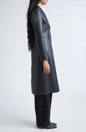 TOTEME Slim Leather Coat