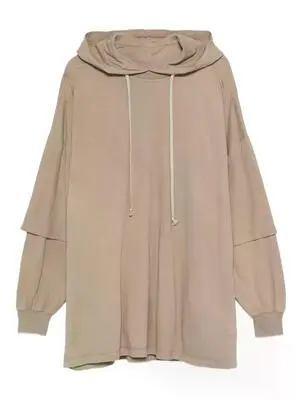 Rick Owens Double-layered Hooded Sweater - Neutrals