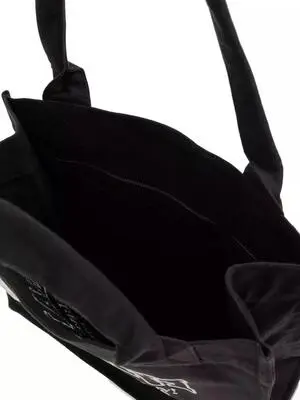 GANNI Logo-embroidered Tote Bag