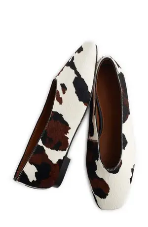 Madewell Mylie Calf Hair Ballet Flat - Dark Carob Multi