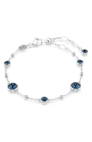 SWAROVSKI Imber Crystal Station Bracelet Silver/blue