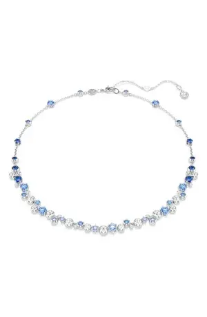 SWAROVSKI Constella Crystal & Zirconia Necklace - Silver/blue