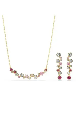 SWAROVSKI Constella Crystal & Zirconia Necklace - Gold/red