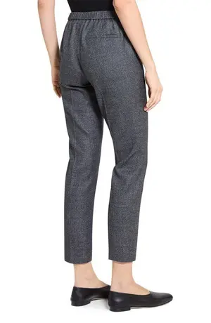 Theory Marled Flannel Treeca Pull-on Pants